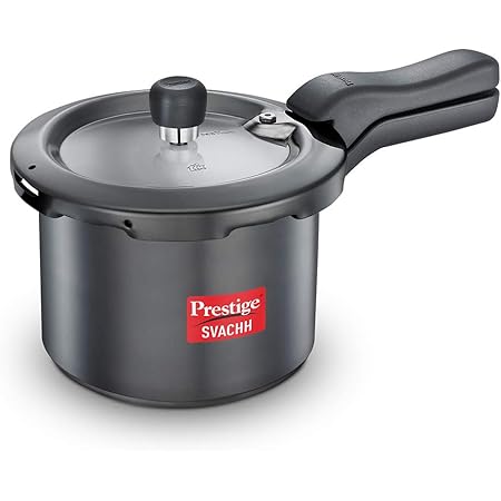 Buy Hawkins 3 Litre Contura Black Pressure Cooker, Hard Anodised Inner ...