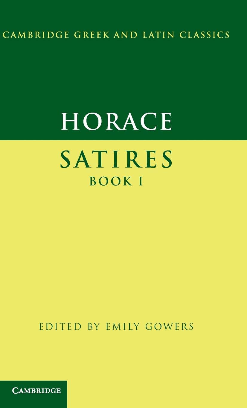 Amazon.com: Horace: Satires Book I (Cambridge Greek and Latin Classics ...