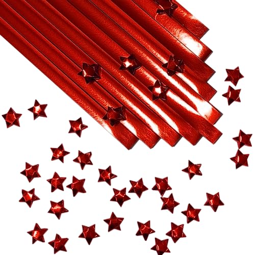 Amazon.com: 500-Strip Red Foil Paper Strips for Making Origami Stars ...