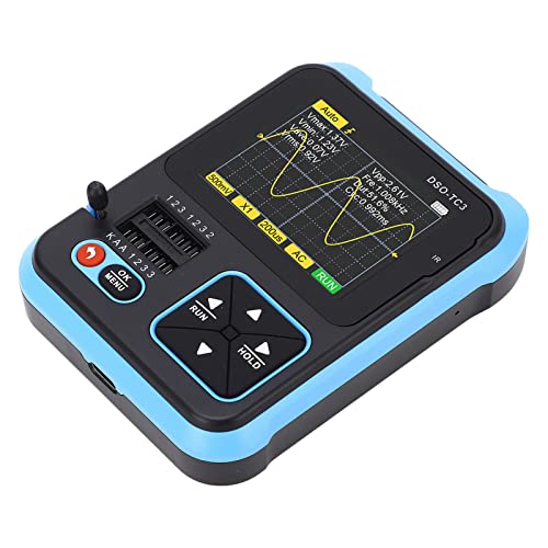 Digital Oscilloscope, Portable 5 Basic Waveforms 1500mAh Transistor ...