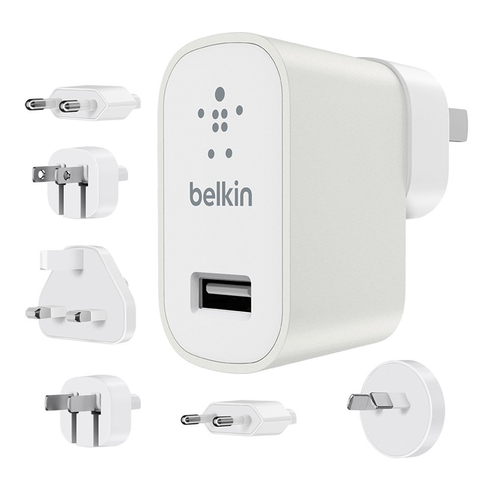 Belkin Global Universal Travel Charger Kit with 6 Interchangeable Tips ...
