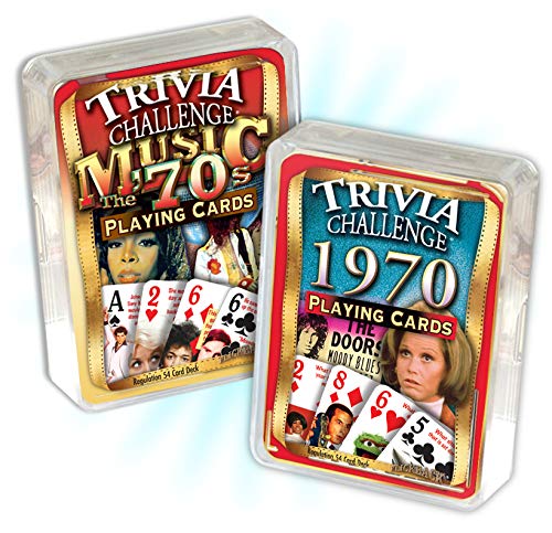 Amazon.com: Flickback 1970 Trivia Playing Cards & 1970's Music Decade ...