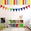 Outus 6 Sets Rainbow Pennant Banner Multicolor Felt Fabric Pennant ...