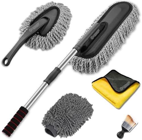 E-COSMOS 5 Pcs Set Microfiber Car Duster Kit Interior & Exterior Car ...