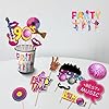 Amazon.com: Maicaiffe 90s Photo Booth Props - 33 Pcs 90s Disco Theme ...