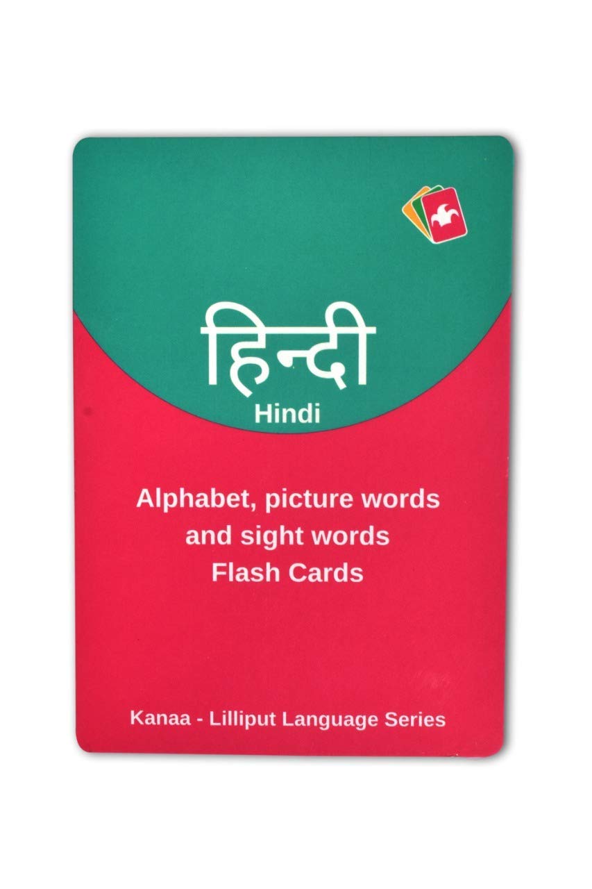 Lilliput Hindi Alphabets Flash Cards With Picture Words Sight Words