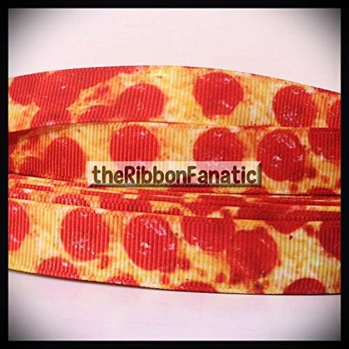 Amazon.com: 3 Yds 5/8" Pepperoni Pizza Grosgrain Ribbon Lace Trim ...