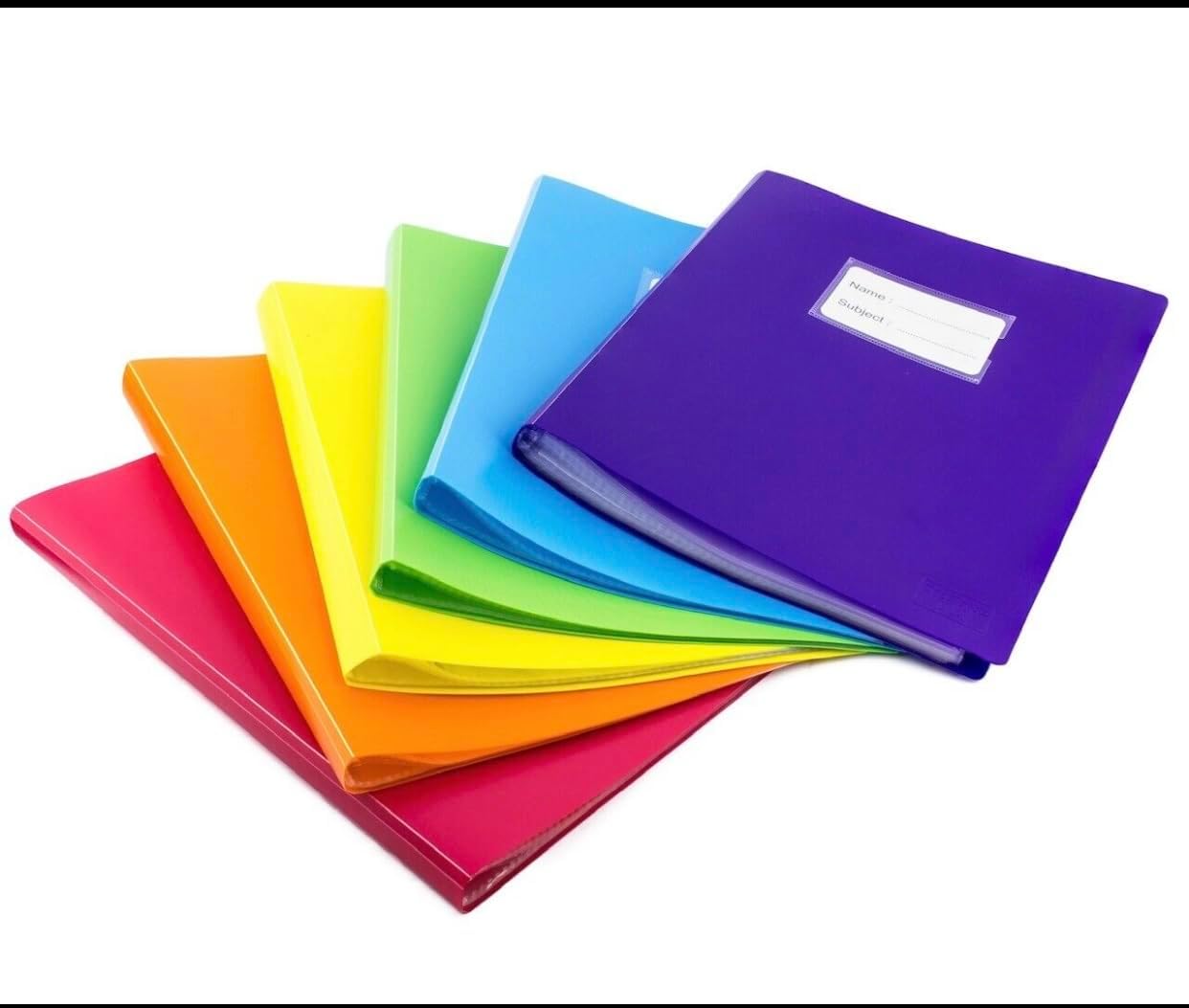 5 x 50 Pocket (500 Views) A4 Display Folders - 500 Micron Presentation ...