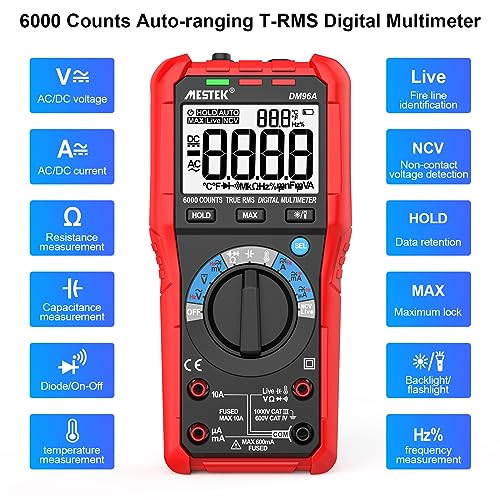 Snapklik.com : Digital Multimeter Voltage Tester Voltmeter TRMS 6000 ...