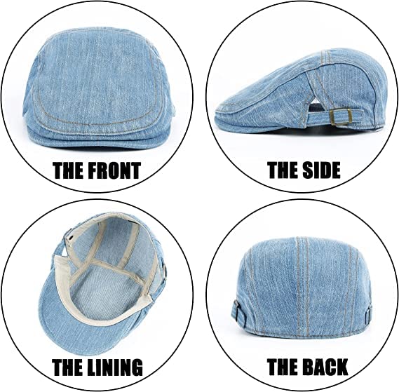 Buy Devil Men Blue Denim Golf Cap/Devanand Style Cap (Light Blue) (Pack ...