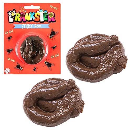 Fake Poop Prank, 2 Pack, Sticky and Stretchy Realistic looking Turd ...
