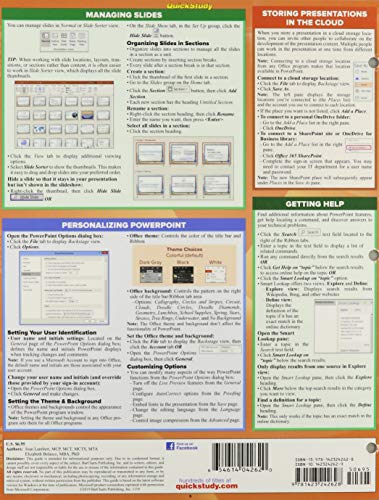 Snapklik.com : Microsoft PowerPoint 365 - 2019: A Quickstudy Laminated Software Reference Guide