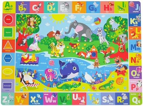 Amazon.com : Baby Play Mats for Floor 78.7" x 61.8" Non Slip Tummy Time ...