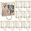 10 Clear Favor Boxes with Gold Lace Border Handle, 2.9x5.5x5.5 ...