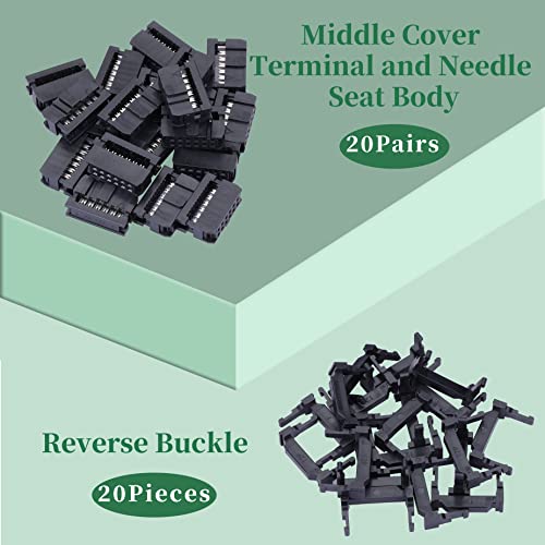 Pzsmocn 20 Sets IDC 2 * 6 Double Row 12 Pin Rectangular Socket ...