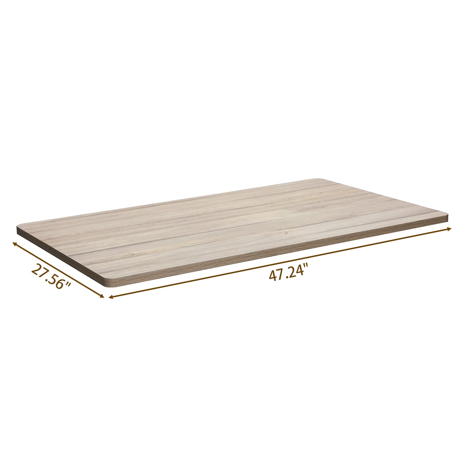Snapklik.com : 48 X 28 Inch Table Top Solid One-Piece Light Wood Grain ...