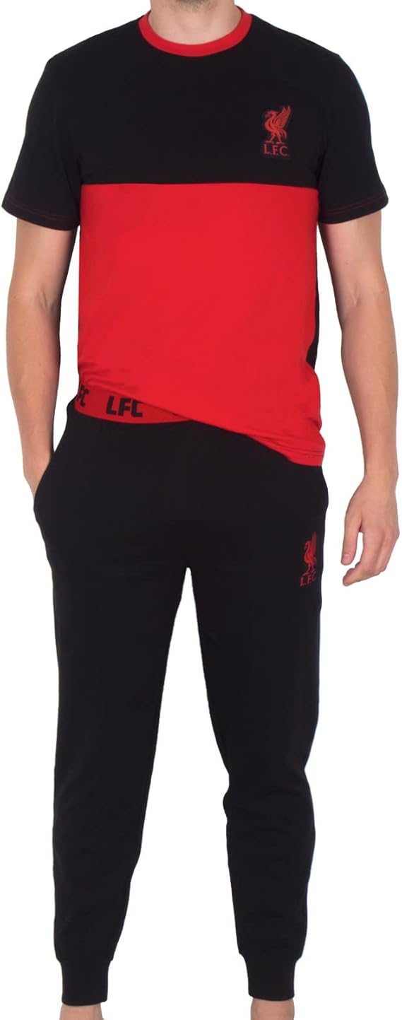 Liverpool FC Mens Pyjamas Long Premium Set Official Football Gift ...