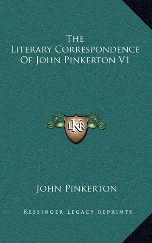 Buy The Literary Correspondence of John Pinkerton V1 Book Online at Low ...