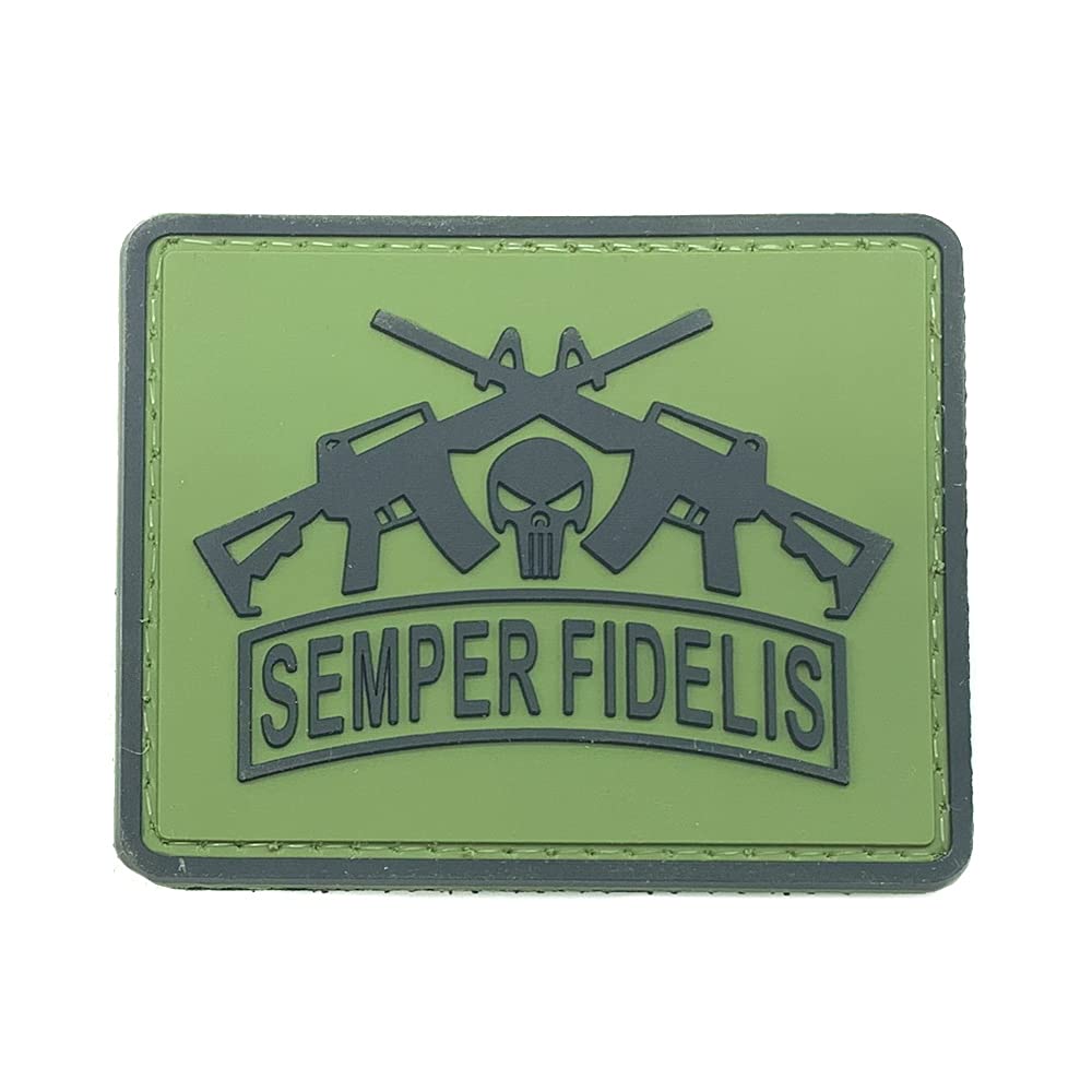 Snapklik.com : Shellback Tactical Semper Fidelis Punisher PVC Patch
