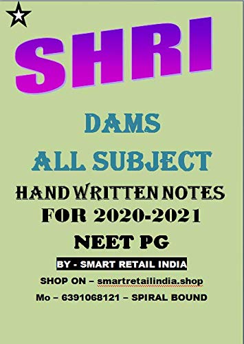 Buy NEET Pg Handwritten Notes DAMS Handwritten Notes Full Set 19 ...