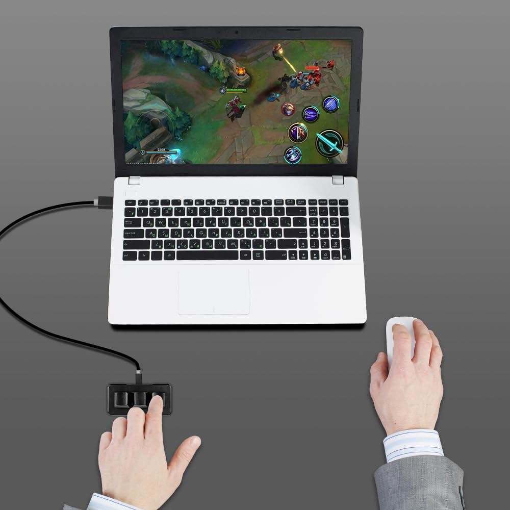 Snapklik.com : PCsensor 3-Key Mini Keypad USB Type C Wired Mechanical ...