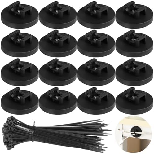 Amazon.com: Magnetic Cable Zip Tie Mounts, 20 Pcs Magnets with 100 Pcs ...