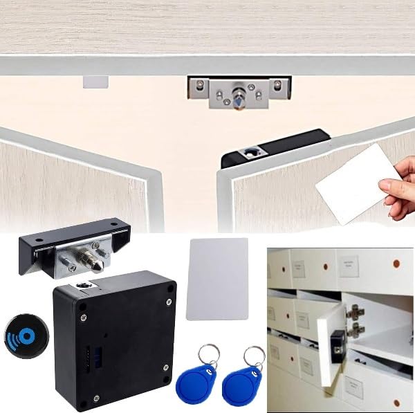 Jenix Keyless Electronic Cabinet Lock, RFID Hidden Digital Cabinet Lock ...