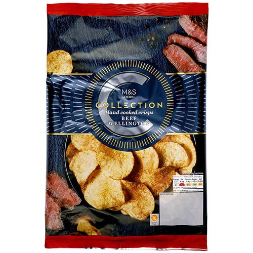 Amazon.com: Marks and Spencer Handcooked Angus Beef Wellington Crisps 150g