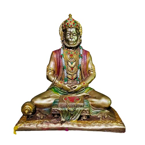 Nd Book Lord Hanuman Statue Metal Finish For Pooja Puja | Desertcart INDIA