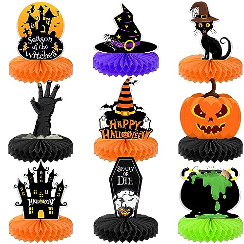 Amazon.com : KatchOn, Scary Halloween Honeycomb Centerpieces - Pack of ...