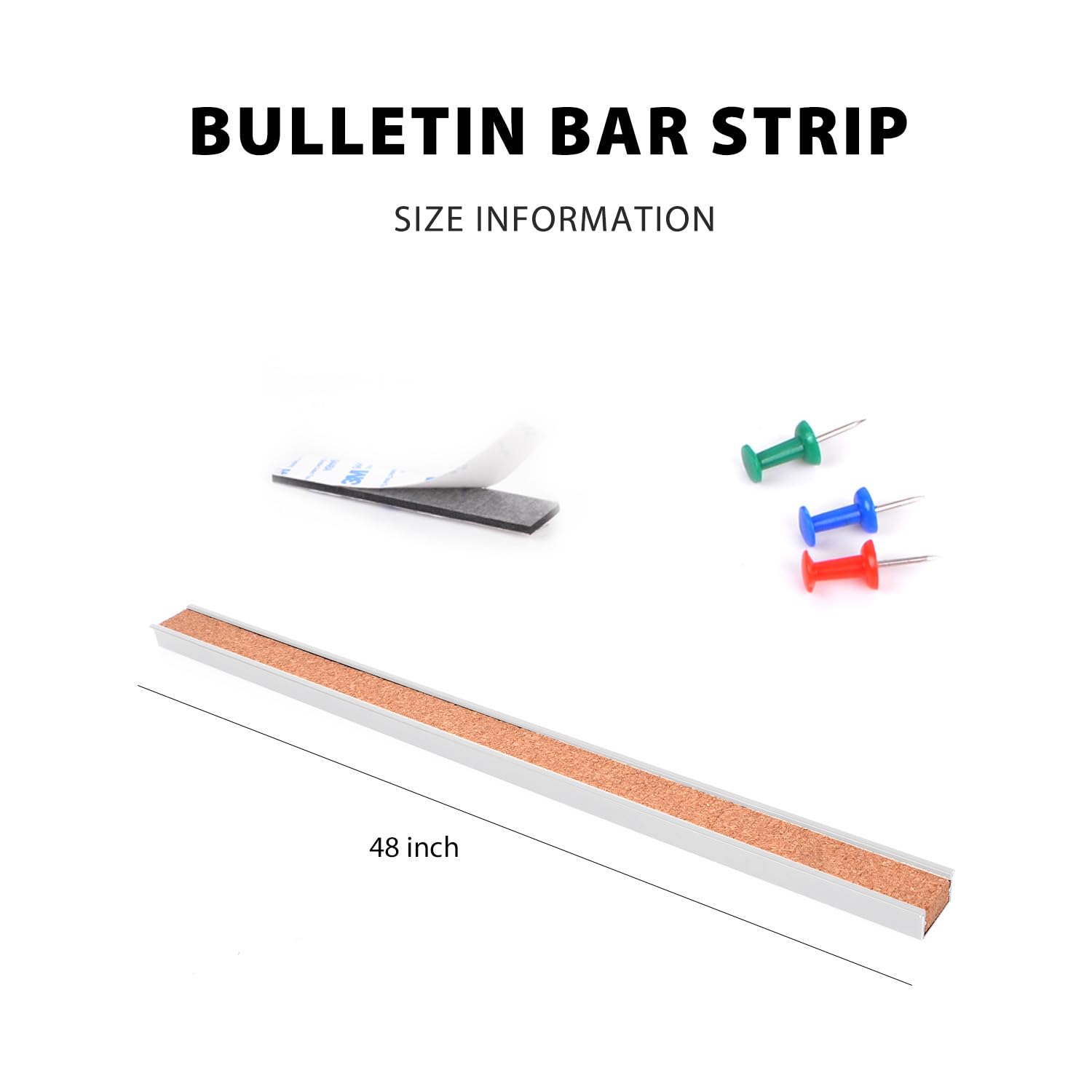 Snapklik.com : Corksidol Bulletin Bar Strip, Cork Board, Cork Strips ...