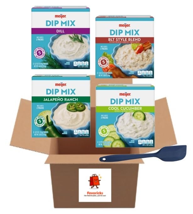 Gourmet Dip Mix - Paquete variado para fiestas, incluye eneldo, rancho ...