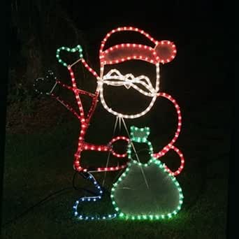 Waving Santa Silhouette LED Light Rope : Amazon.co.uk: Home & Kitchen