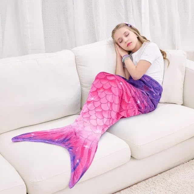 TERA 13 Blanket for Girls Mermaid Shape (1 Pcs) Glow in The Dark Radium ...