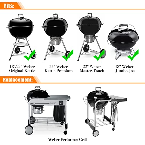GRILL FORCE Grill Table,Kettle Grill Cart,Grill Stand Cart,Outdoor Prep ...