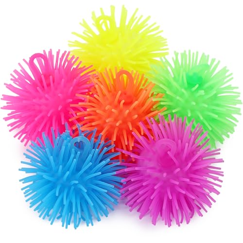Snapklik.com : 6PCS Puffer Balls, Assorted Colors Spiky Balls Sensory ...