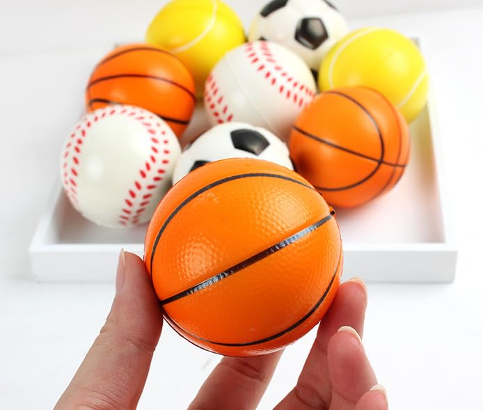 Losuya 12pcs Soft Foam Sponge Sports Balls Mini Foam Balls Football ...