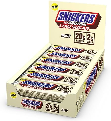 Amazon.com : Snickers Bars - Low Sugar High Protein Bars- White ...