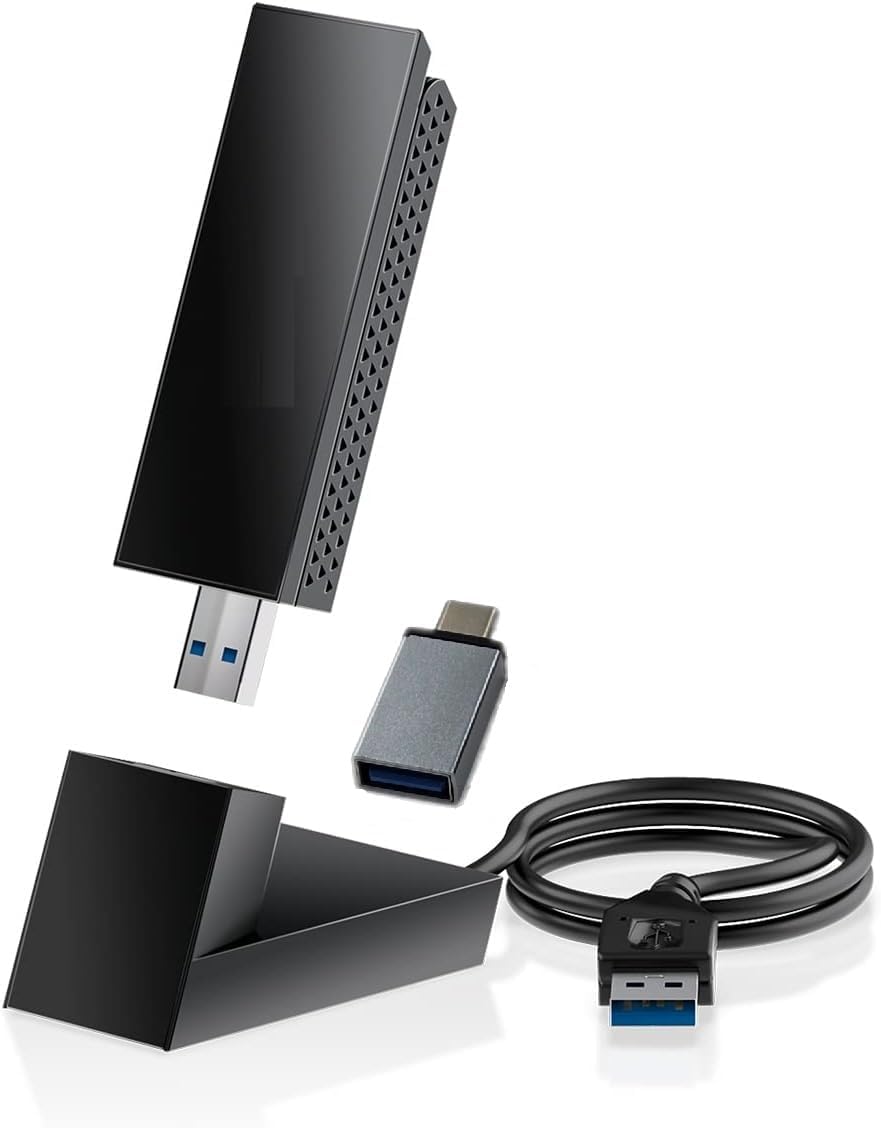 Amazon.com: External USB 3.0 WiFi Adapter, Nighthawk (A8000) - AXE3000 ...