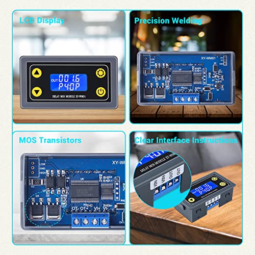 Snapklik.com : Icstation 12V Timer Relay, DC 6-30V Time Delay Relay