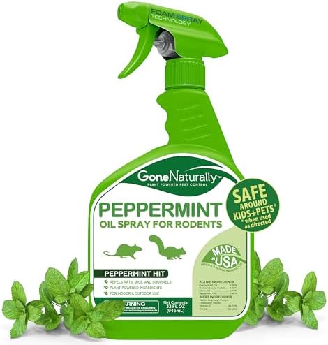 Amazon.com: GoneNaturally Peppermint Oil Rodent Repellent Spray — Pet ...