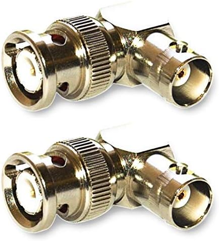 Amazon.com: CESS BNC Right Angle Adapter Male to Female - BNC Female to BNC Male Elbow (2 Pack ...