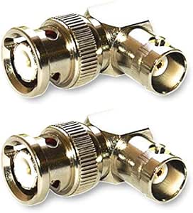 Amazon.com: CESS BNC Right Angle Adapter Male to Female - BNC Female to BNC Male Elbow (2 Pack ...