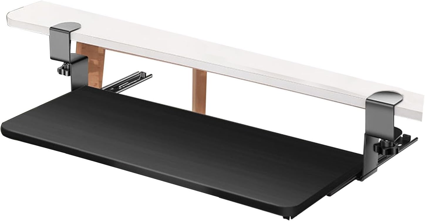 Amazon.com: Pull Out Keyboard Tray Under Desk, Keyboard & Mouse Tray ...
