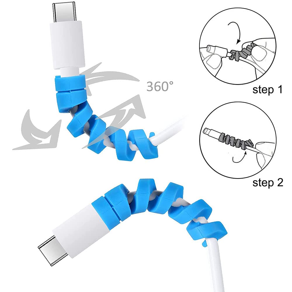 30 Pieces Phone Charger Cable Saver, Silicone Cable Wire Protector ...