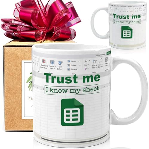 Amazon.com: Funny Spreadsheet Excel Coffee Mug, Trust Me I Know Mug ...