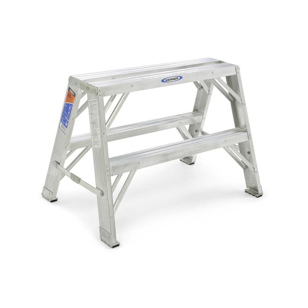 Werner TW372-30 300-Pound Duty Rating Aluminum Twin Stepladder and ...