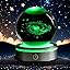 Amazon.com: QIANCHANG 3D Moon Crystal Ball with LED Stand, Moon ...