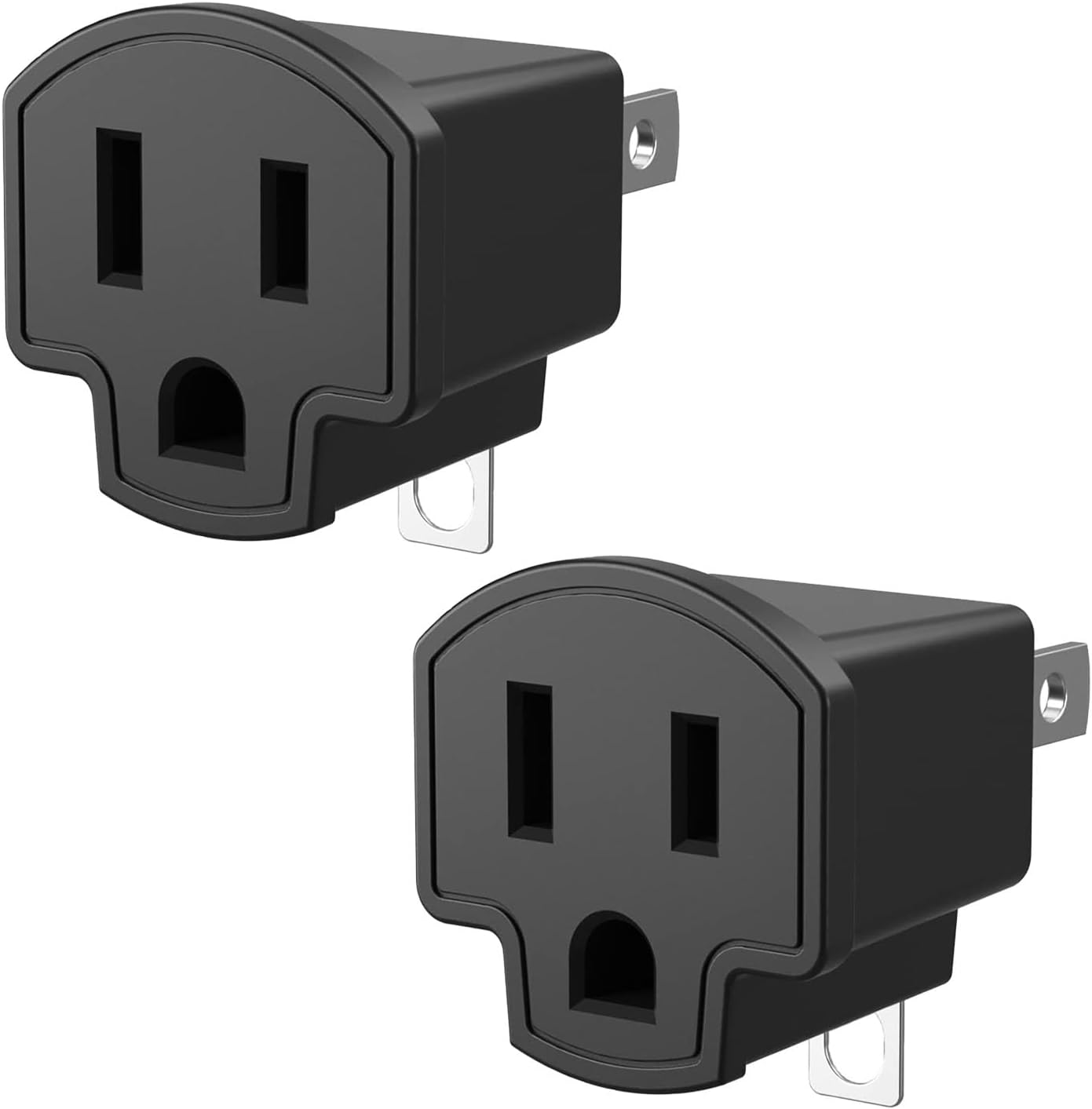 Amazon.com: Hozzx 3 Prong to 2 Prong Adapter, 2 Pack ETL Listed ...