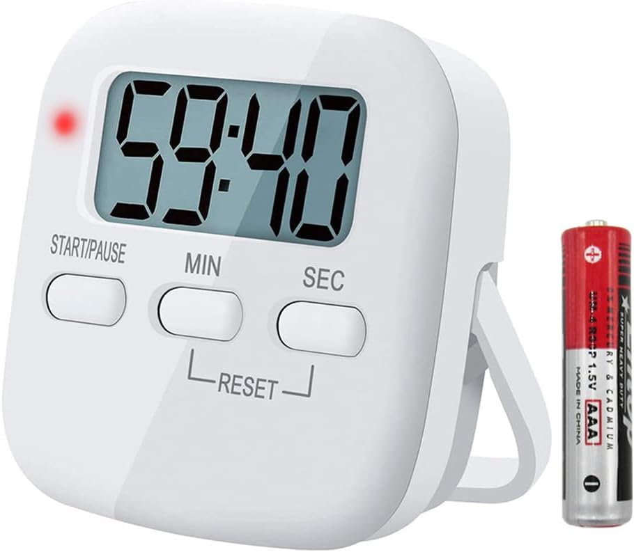 Visual Timer Multi Function With Vibrating Audible and Flashing Alarm - Countdown Timer Ideal ...